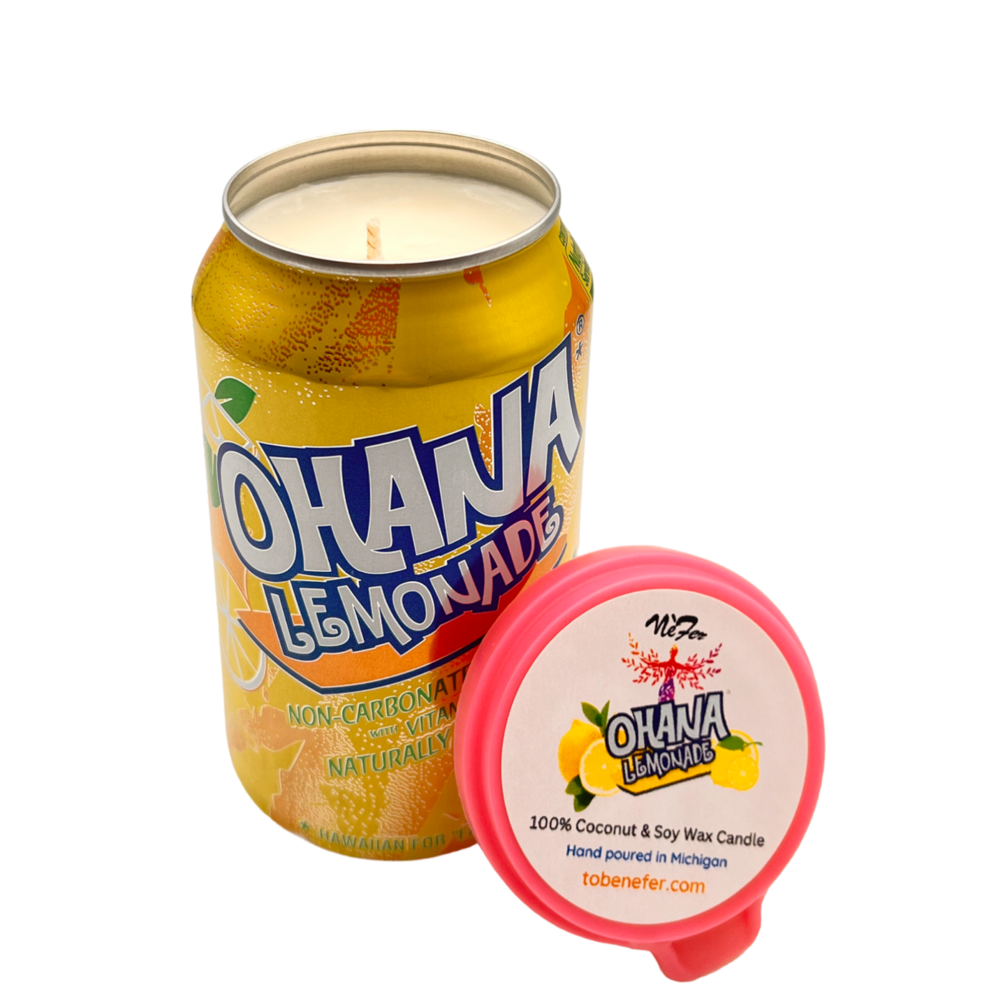 Ohana Lemonade Can Candle | 12 oz Can – Nefer Designer Candles & Home Decor