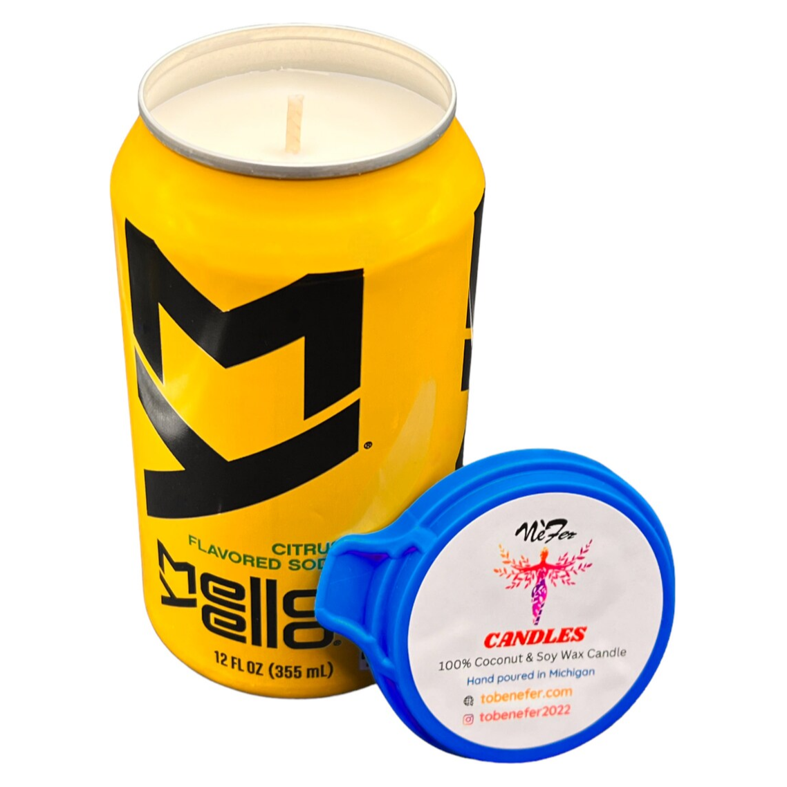 Mello Yello Soda Can Candle | 12 oz Can – Nefer Designer Candles & Home Decor